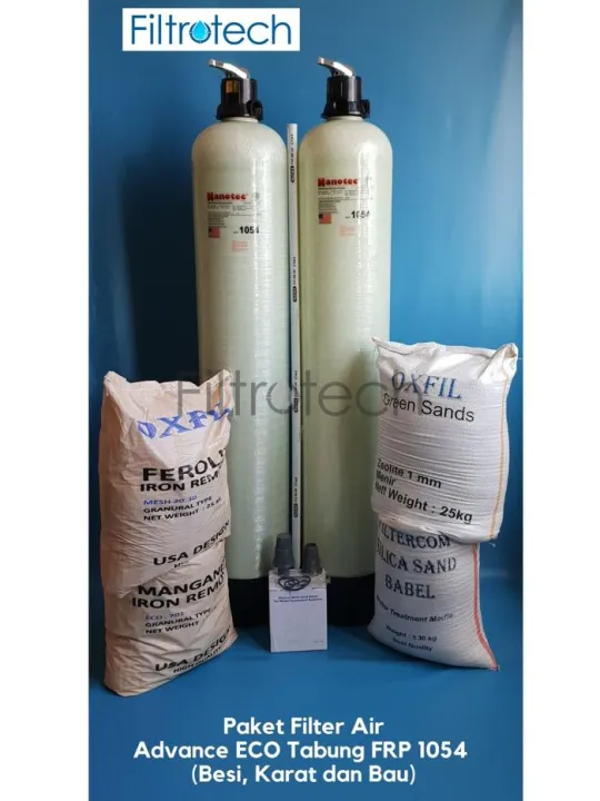 PAKET FILTER TABUNG FRP ADVANCE ECO 1054 (AIR BESI, KARAT DAN BAU ...