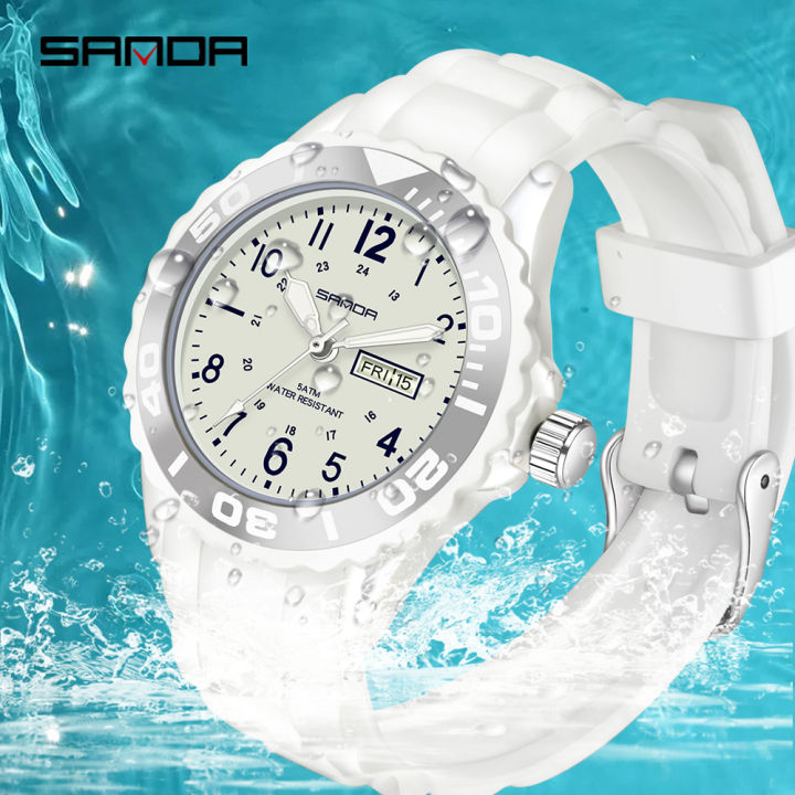 SANDA Top Brand Men/Women Fashion Simple Quartz Watch Waterproof Week ...