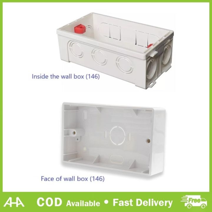 wall switch box type 146 mm wall socket box, used for wall light switch ...