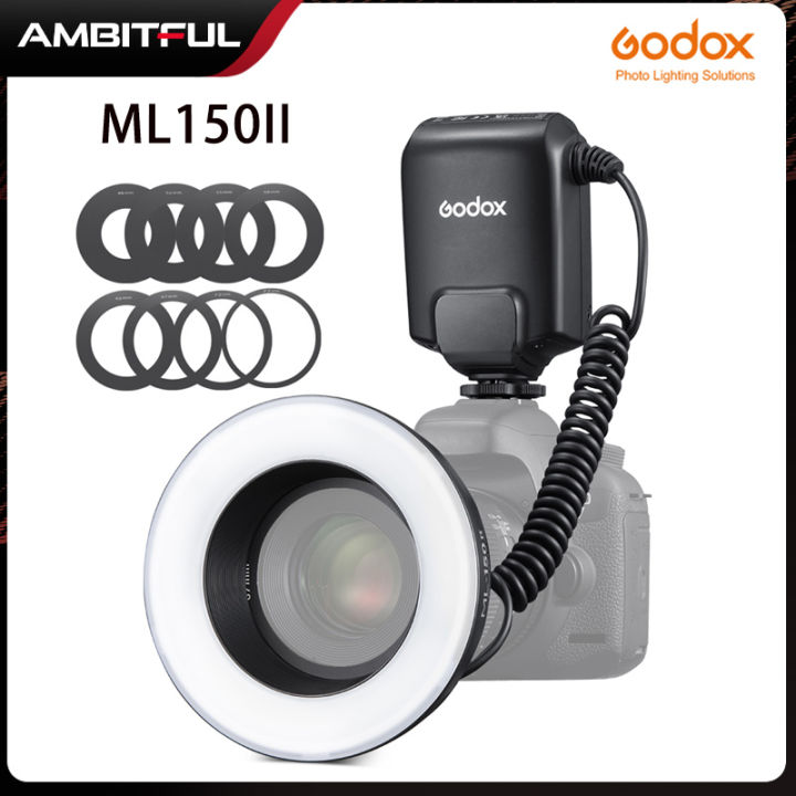 Godox ML150II Macro Ring Flash Light สำหรับกล้อง DSLR Canon Nikon ...