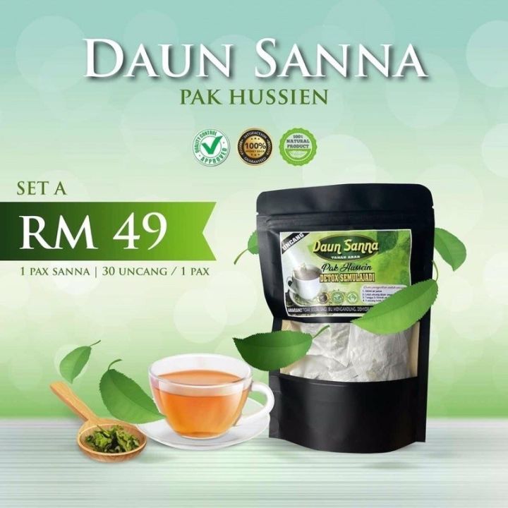 Pak Hussein Teh Sanna Premium [30 uncang] | Lazada