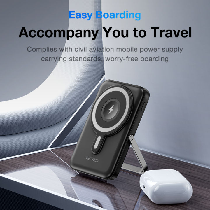 EYD JS39 10000 mAh 3 in 1 Power Bank Magnetic Wireless Powerbank ...