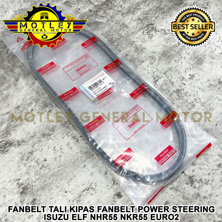 FANBELT TALI KIPAS FAN BELT POWER STEERING ISUZU ELF NHR55 NKR55 EURO2 NHR 55 NKR 55 EURO 2 ...