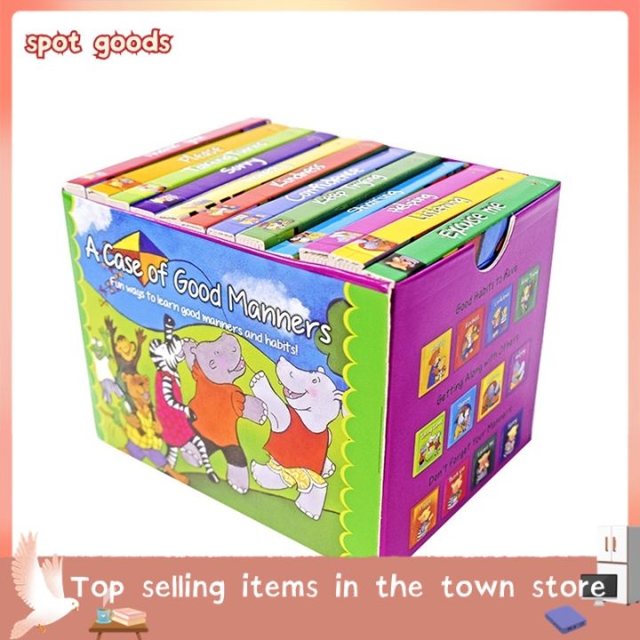kids Book box set A Case of Good Manners (12 Mini Board Books)【ready ...