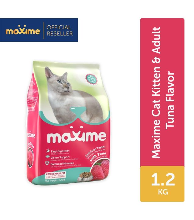 Maxime Dry Cat Food Kitten & Adult - Tuna Flavor 1.2kg | Lazada PH