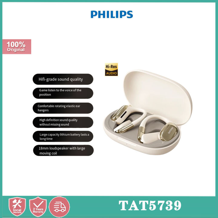 Philips TAT5739 Bluetooth wireless noise cancelling earphones, hanging ...