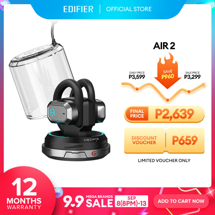 NEW ARRIVAL Edifier Air 2 - Air Conduction, Open Wearable Stereo Gaming ...