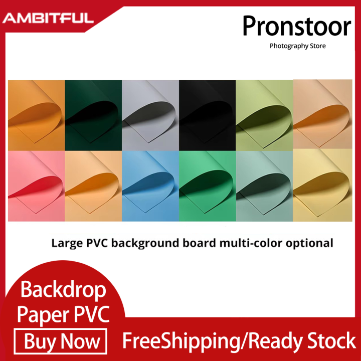AMBITFUL White Black Gray Green 100x200cm Photography Backdrop Paper Matte PVC Vinyl Seamless ...
