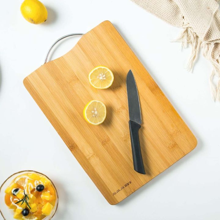 MAC Natural Wooden Cutting Boards Sangkalan Bamboo Hangable Chopping ...