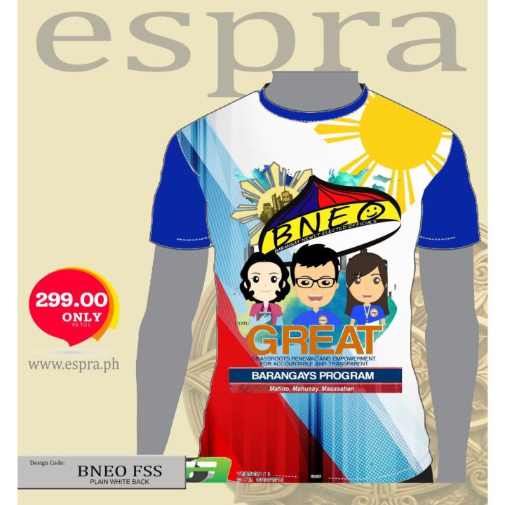 Full Sublimation Polo Shirt Overhaul BNEO (Barangay Newly Elected ...