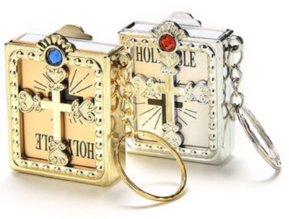 1Pcs Holy Bible Mini Bible key chain with plastic frame | Lazada PH
