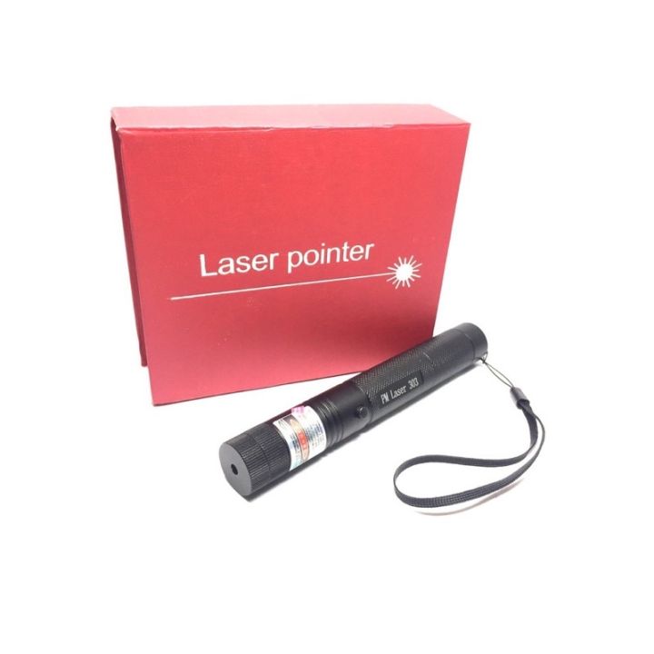 เลเซอร์ Laser pointer -303 สีแดง สินค้าดีราคาถูกกล่องสวย ไฟแรง | Lazada ...