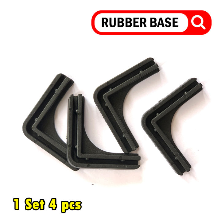 PVC RUBBER BASE FOR BOLTLESS RACK (PER SET 4PCS) | Lazada