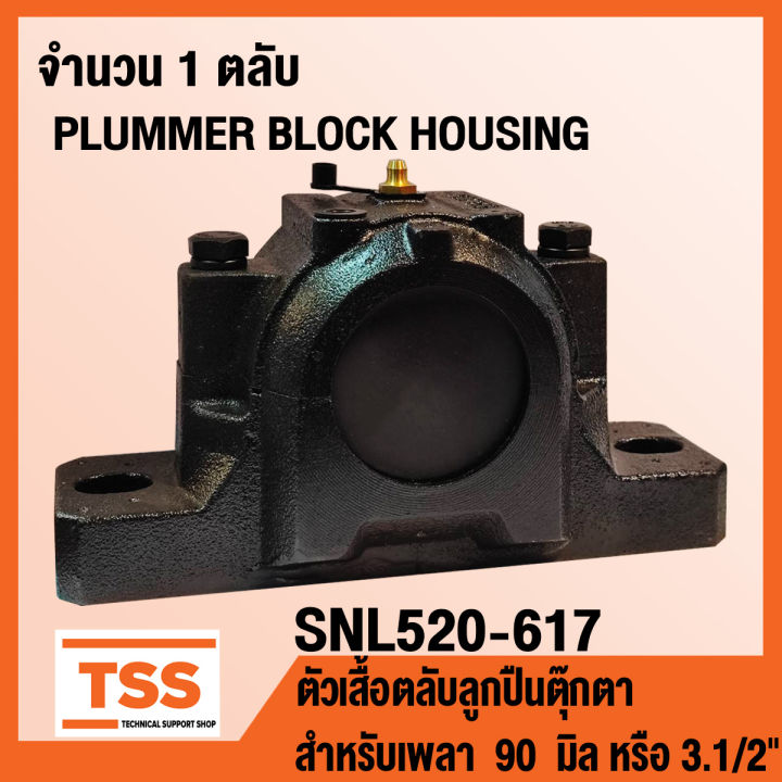 พลัมเมอร์บล็อค ตลับลูกปืนตุ๊กตา HOUSING SNL520-617 เฉพาะตัวเสื้อ (PLUMMER BLOCK HOUSING) SNL 520 ...