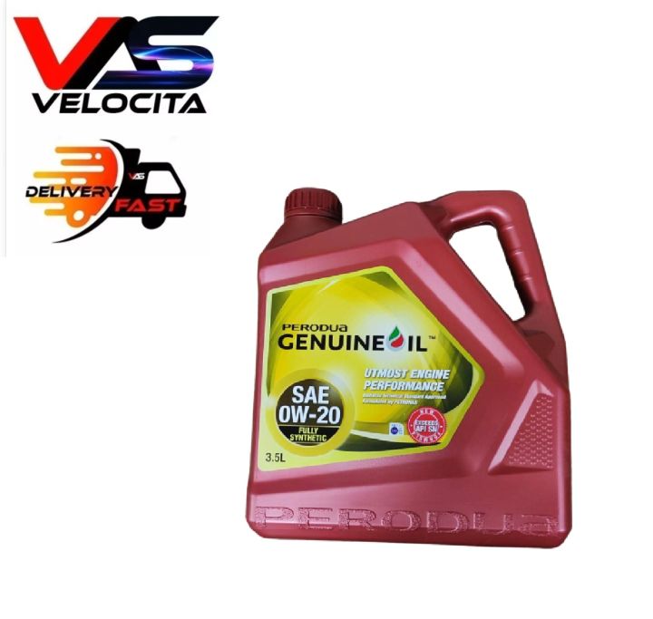 PERODUA BEZZA 0W20 FULLY SYNTHETIC ENGINE OIL 3.5 LITER BEZZA GENUINE ...
