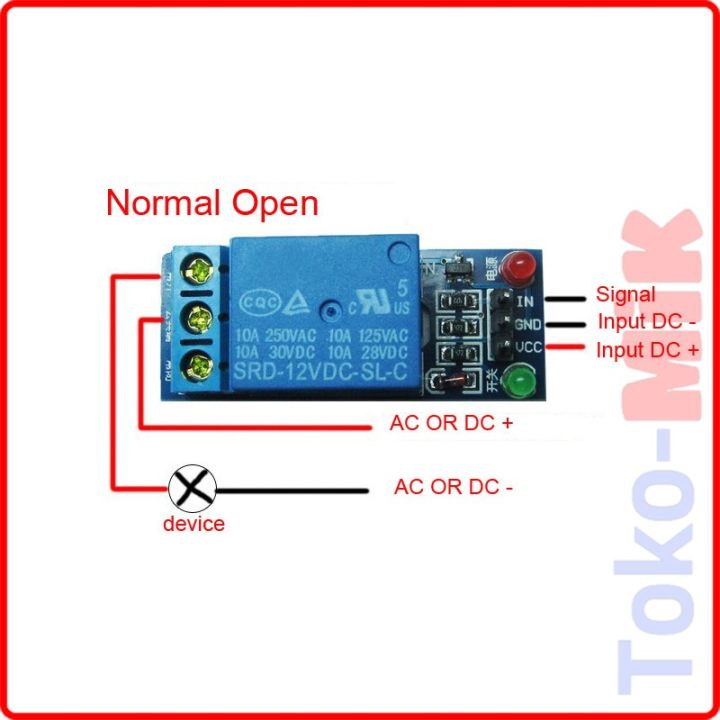 PCB 1 CHANNEL RELAY MODULE MODUL 1 KANAL Modul Relay Low Level Trigger ...