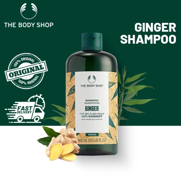 The Body Shop Ginger Anti-Dandruff Shampoo Anti-Hair loss Growth Oil Control Shampoo Hair Care ...