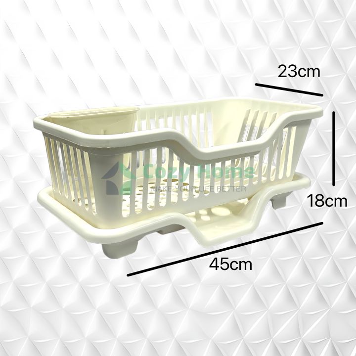 UniGlobal High Quality Plastic Kitchen Utensils Dish Drain Rack Plate ...