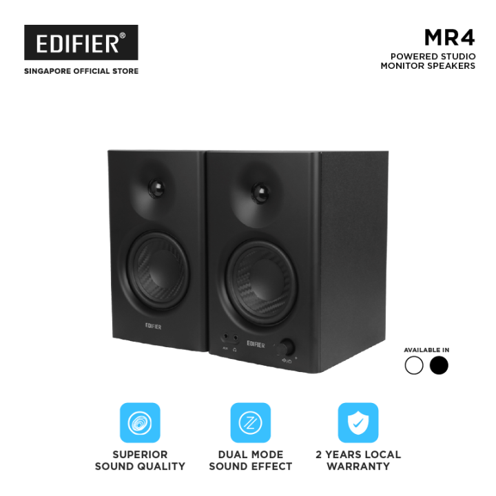 Edifier MR4 Powered Studio Monitor Speakers 42W | Lazada Singapore