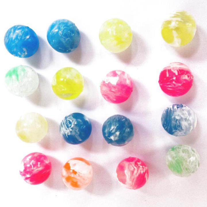 100Pcs 20MM Bouncy Ball Marbles Rubber Jumping Balls Outdoor Games Anti ...