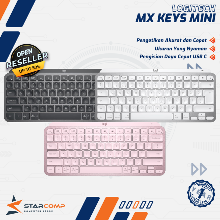 Logitech MX Keys Mini Keyboard Wireless | Lazada Indonesia