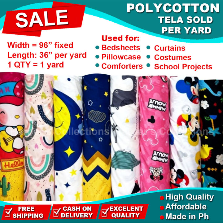 Harper's Collections - Poly Cotton 96” inch Width Tela Per Yard ...