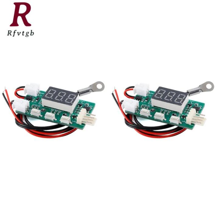 【cara digital goods】2X DC 12V PWM Temperature Detector Probe Controller ...