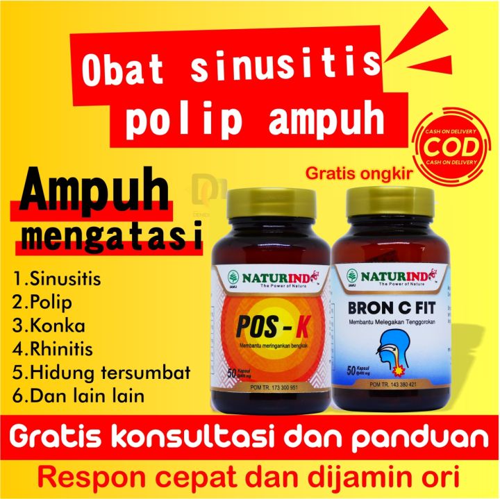 Obat sinusitis sinus benjolan polip hidung tersumbat flu menahun konka ...