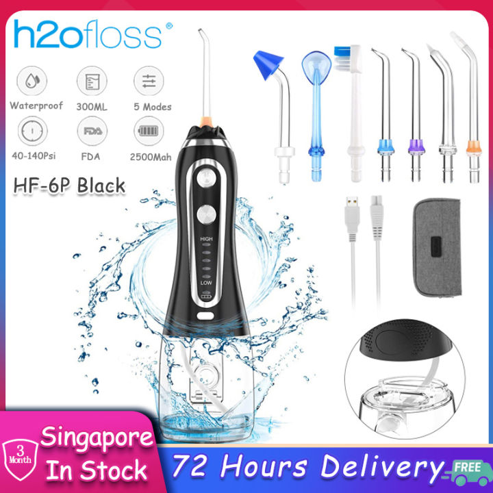 H2ofloss Cordless Water Flosser for Teeth IPX7 Waterproof Teeth Cleaner ...