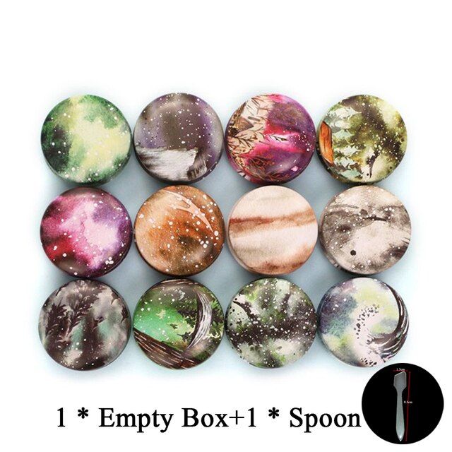 1pcs Mini Elegant Flower Tin Box Diy Candle Jar Balm Round Empty Iron ...