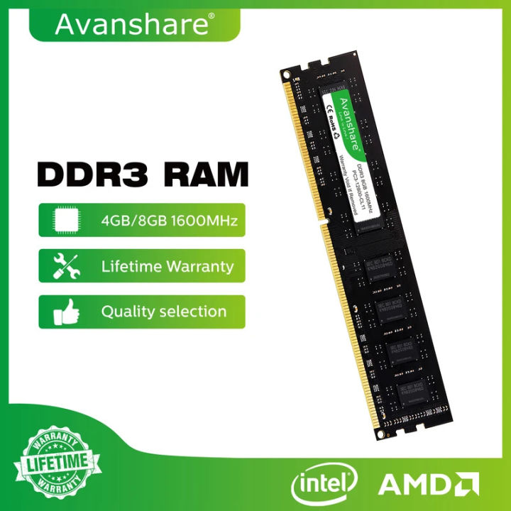 Avanshare Ram Memory DDR5 DDR4 DDR3 32GB 16GB 8GB 4GB 2GB 1333 1600 ...