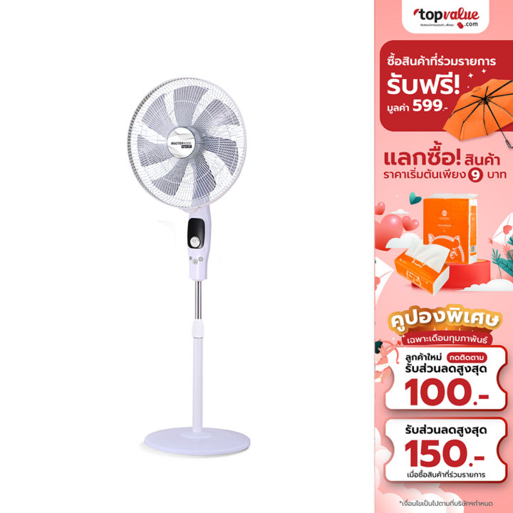 [ทักแชทลดเพิ่ม] Masterkool พัดลมตั้งพื้น 16 นิ้ว รุ่น MDSF-16 - สีขาว | Lazada.co.th