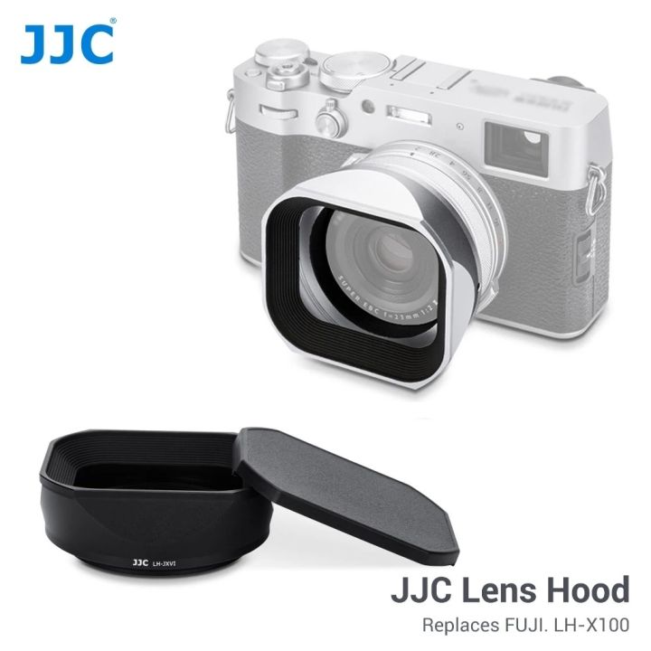 JJC ฮูดเหลี่ยมสําหรับกล้อง Fujifilm X100VI X100V X100F Square Lens Hood พร้อมอแดปเตอร์ LH-JXVI ...