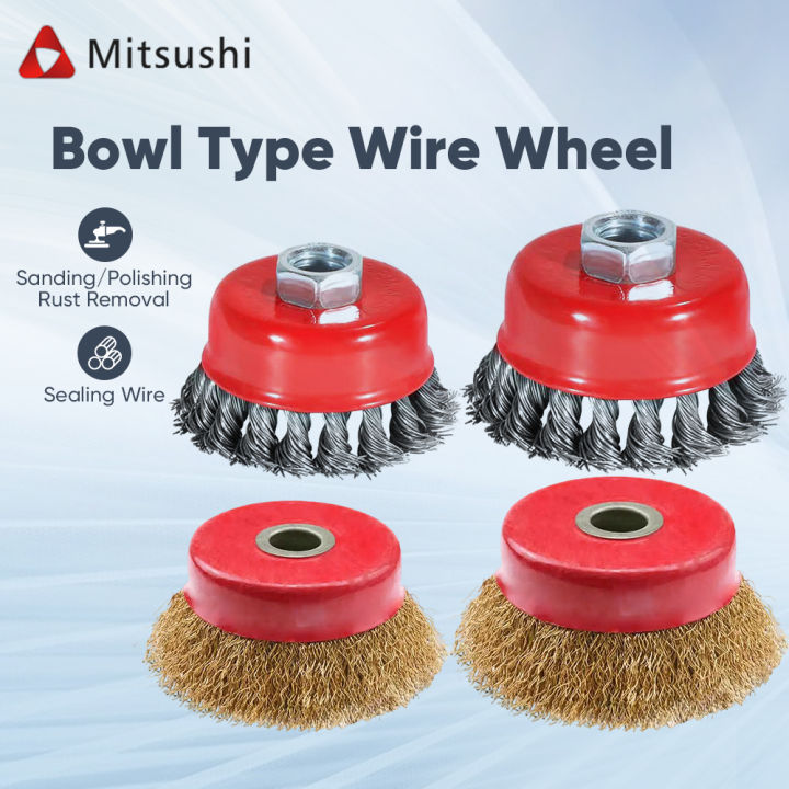 Mitsushi Wire Wheel Brush Steel Wheel Steel Wire Polishing Wheel ...