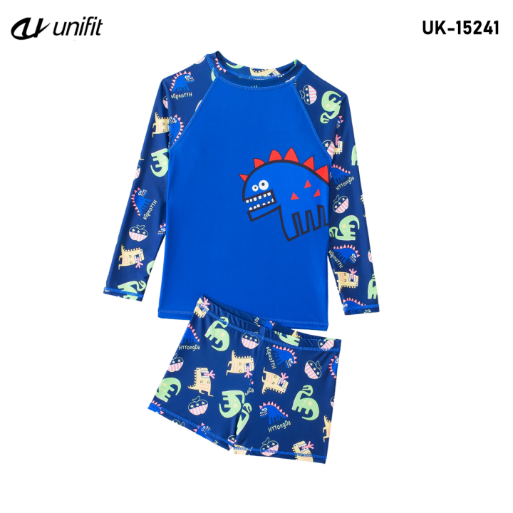 UNIFIT Kids Rush Guard Terno Swimming Attire Boys UK-15241 | Lazada PH