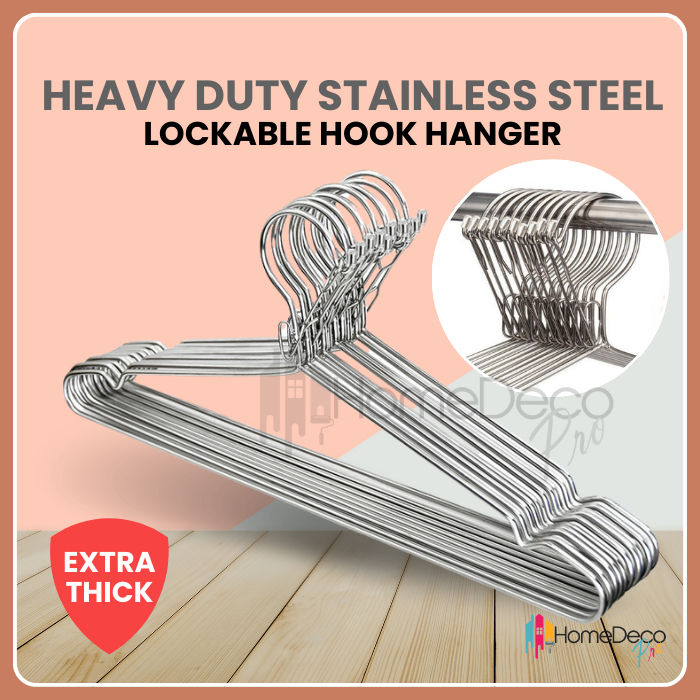 Heavy Duty Lockable Hook Anti Corrosion Stainless Steel Cloth Hanger ...