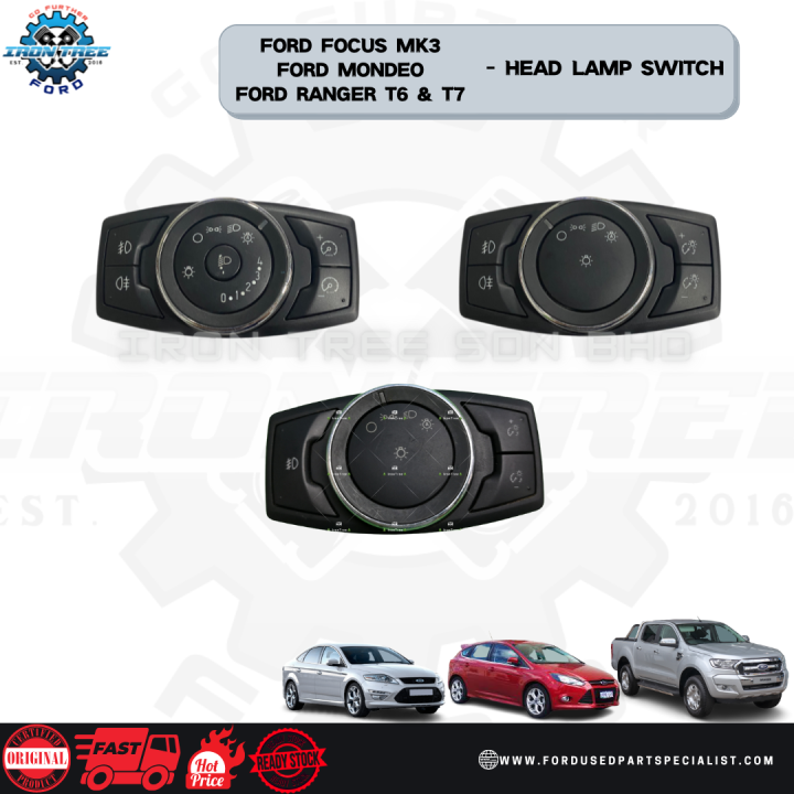 Head Lamp Switch Ford Ranger T6&T7 / Focus Mk3 / Ford Mondeo (Original ...