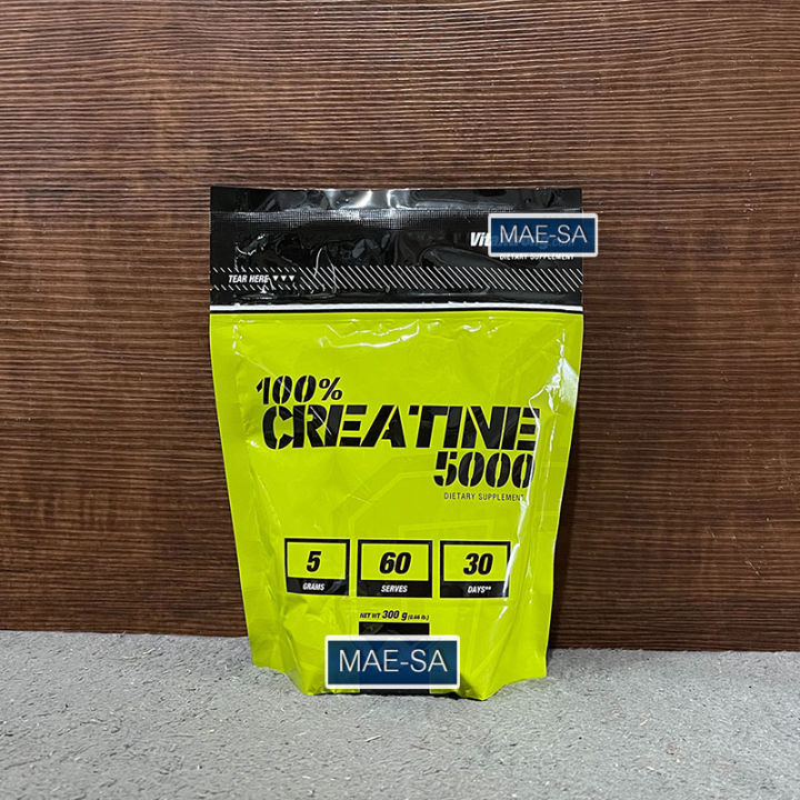 เพิ่มแรง เพิ่มกล้ามเนื้อ ครีเอทีน 100% CREATINE 5000 (ซอง) 300g c5000 กินกับ เวย์ โปรตีน ดีมาก ...