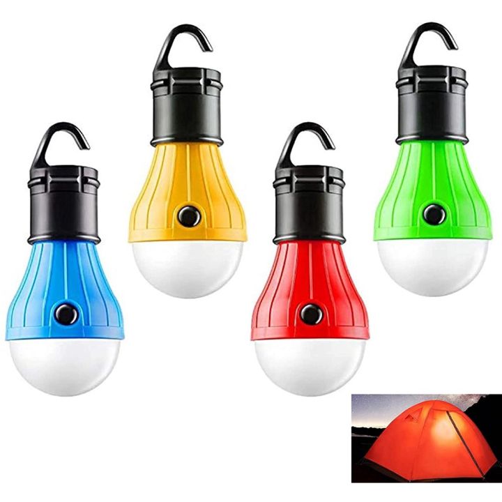 LED Camping Light Outdoor Hanging Portable Light Bulb Lantern Lampu ...