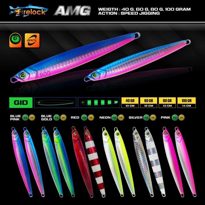 Metal Jig Action Speed Jigging Firelock AMG 60 gram | Lazada Indonesia