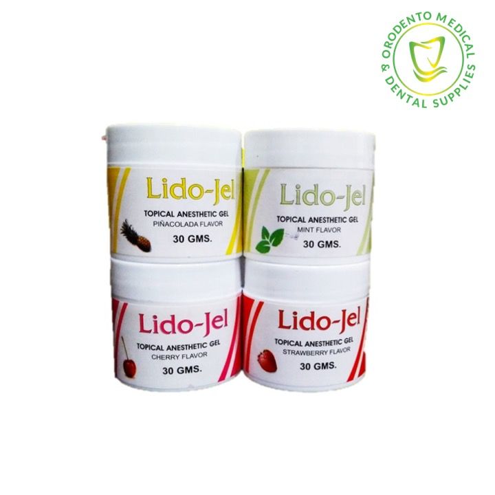 Lido-Jel Topical Gel 30grams Strawberry Cherry Pinacolada and Mint ...