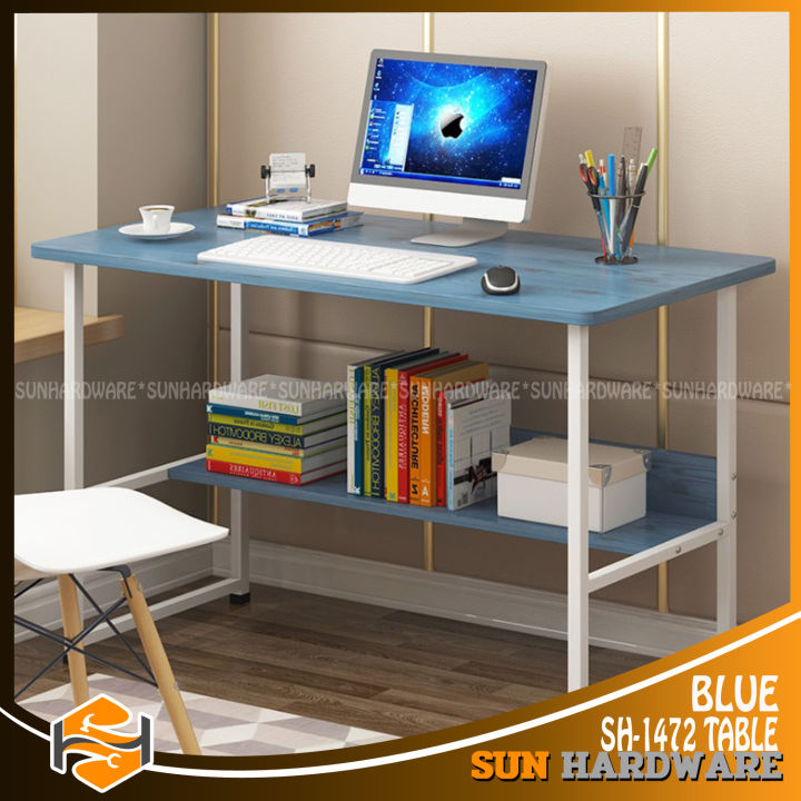 SUN HARDWARE SH-1472 Essential Study Computer Table with Undershelf | Lazada PH