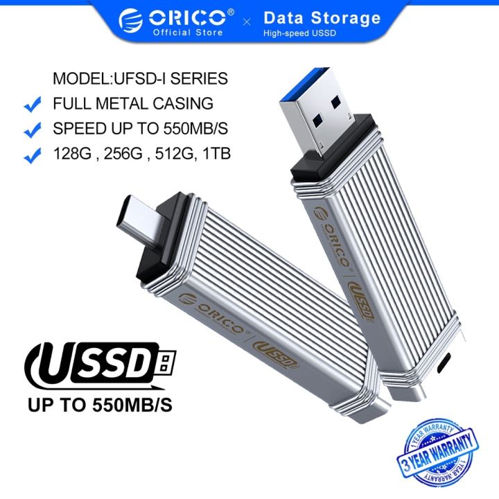 ORICO 1TB USB Drive Portable SSD Thumb 3.0 Drives 128GB/256GB C Stick ...