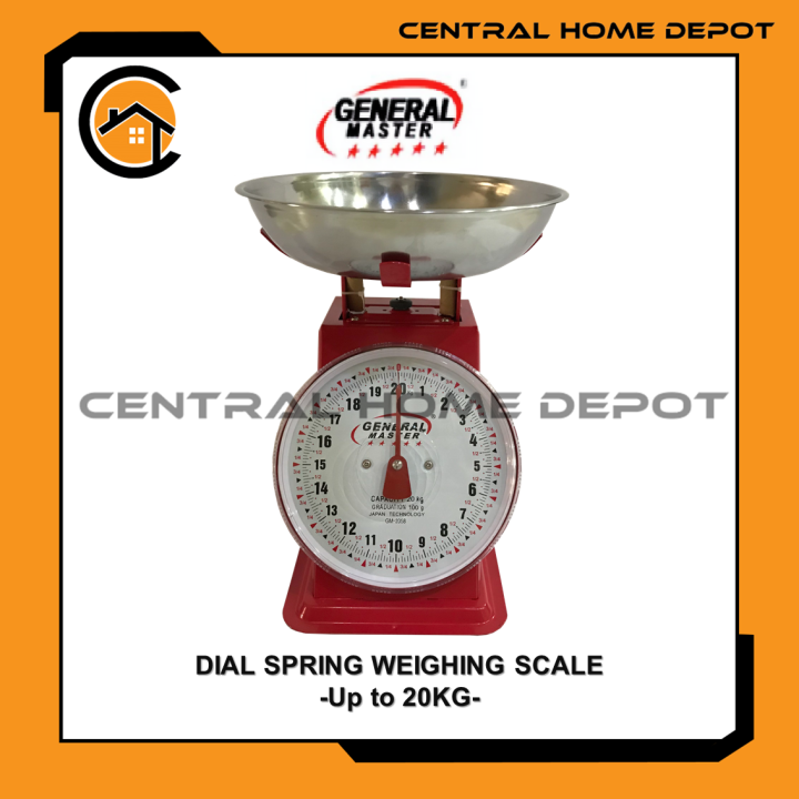 General Master Weighing Scale 20 KG Dial Spring Scale (Timbangan) / GM ...