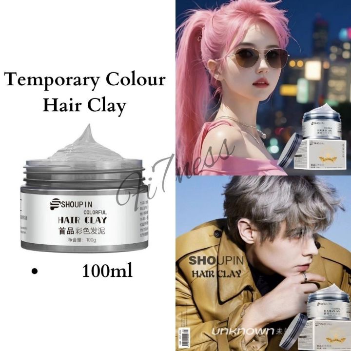 One Time Color Hair Gel Hair Wax Colour Hair Dye Cream Hair Styling ...