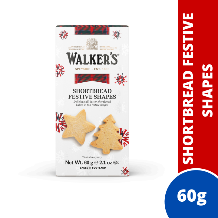 Walkers Shortbread Festive Shapes Box 60g | Lazada