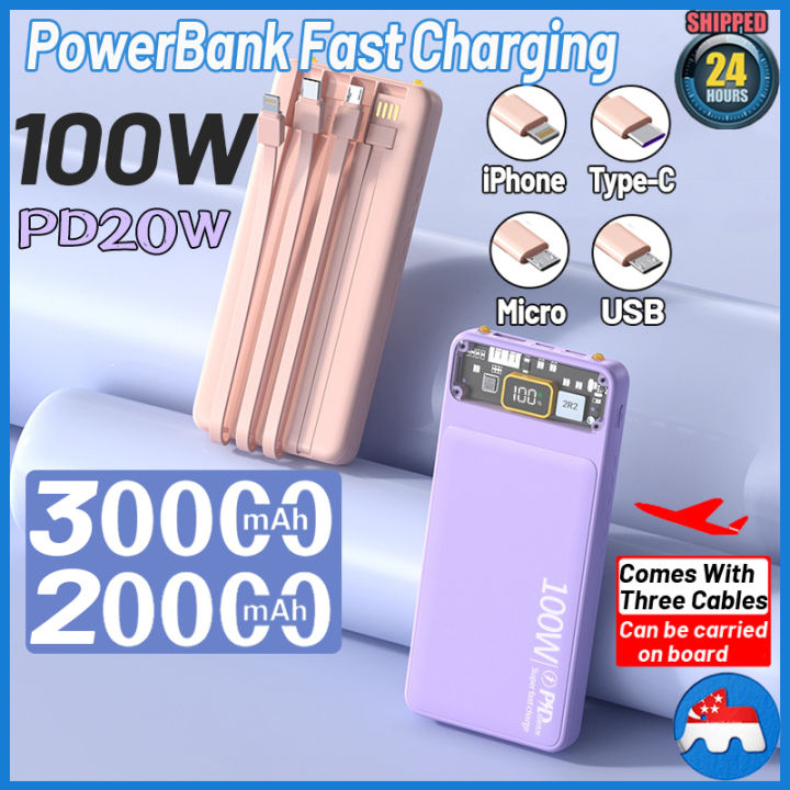 🇸🇬 [In Stock]Power Bank Super Fast Charging 20000mAh/30000mAh PD20W ...
