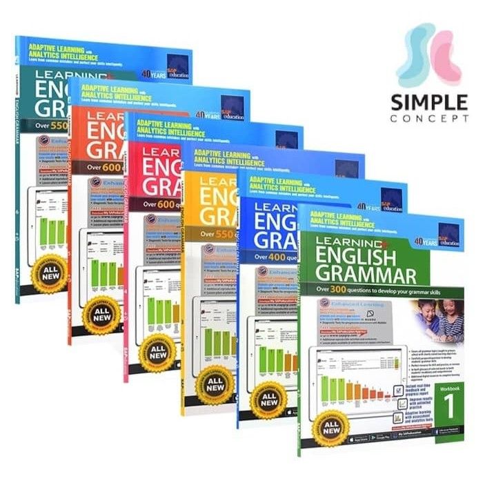 (READY STOCK) SAP Learning English Grammar Singapore Syllabus books set ...