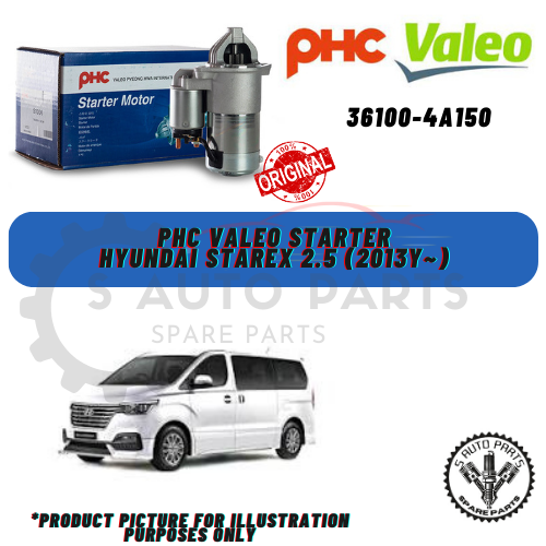 HYUNDAI GRAND STAREX 2.5 (2013Y~) 100% ORIGINAL BRAND PHC VALEO STARTER | Lazada