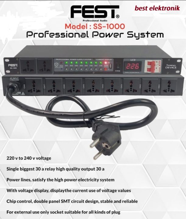 POWER SEQUENCER FEST SS1000 / SS 1000 SQUENCER FEST ORIGINAL | Lazada ...